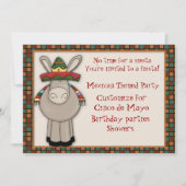 Mexican Donkey Themed Invitation | Zazzle