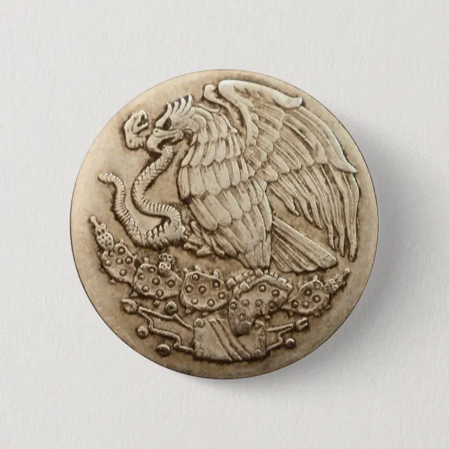 Mexican eagle button | Zazzle