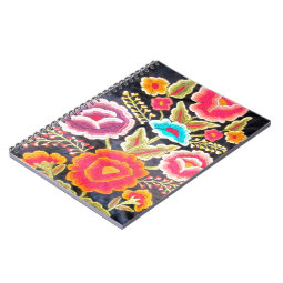 Mexican Embroidery design Notebook | Zazzle