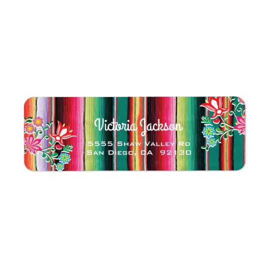 Mexican Fiesta address label | Zazzle.com