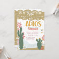 Mexican Fiesta Adios Dos Third Birthday Invitation | Zazzle