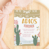 Mexican Fiesta Adios Dos Third Birthday Invitation | Zazzle