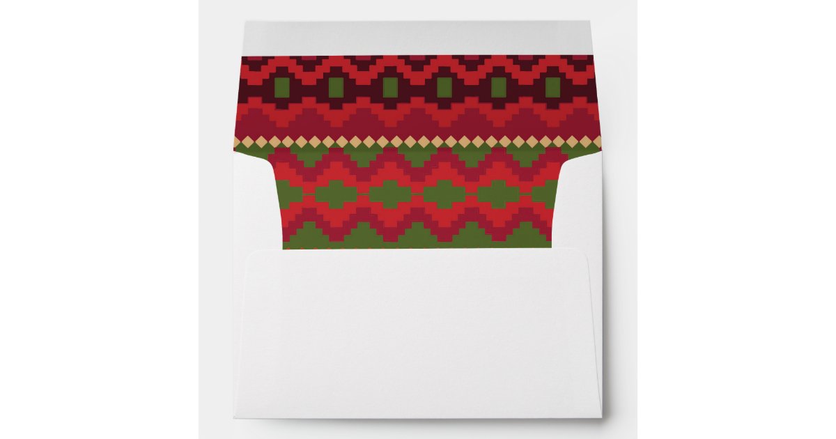 Mexican Fiesta Aztec Pattern Envelope | Zazzle