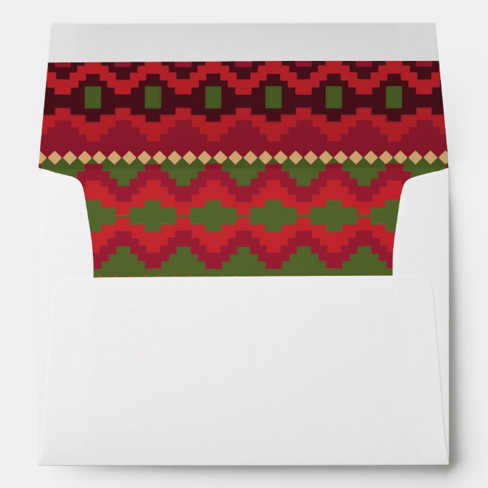 Mexican Fiesta Aztec Pattern Envelope | Zazzle.com