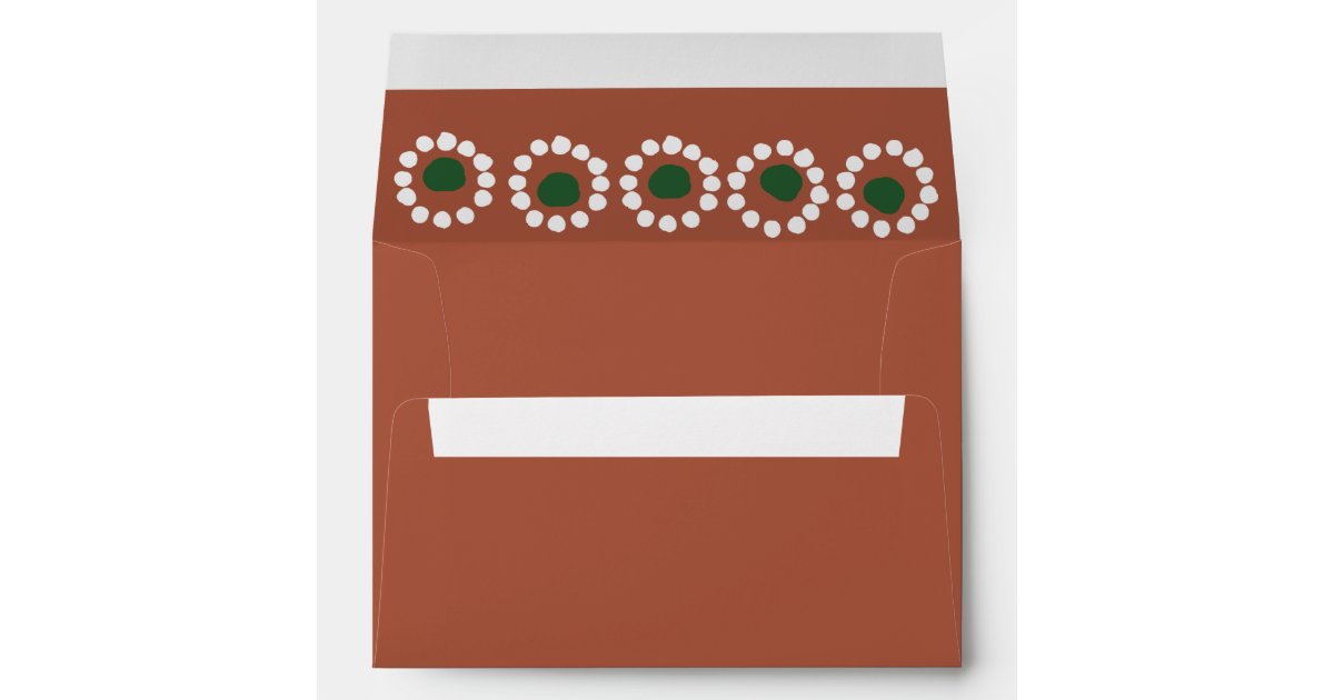 Mexican Fiesta Boho Barro Wedding Envelope | Zazzle