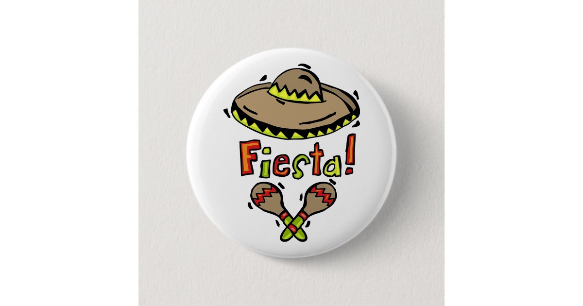 Mexican Fiesta button | Zazzle