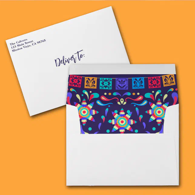 Mexican Fiesta Cinco de Mayo Birthday Party Envelope | Zazzle