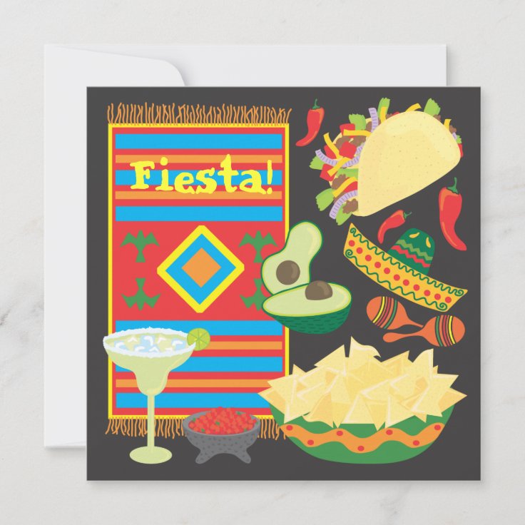 Mexican Fiesta Dinner Party Invitation | Zazzle