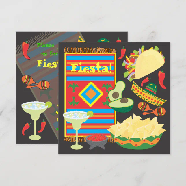 Mexican Fiesta Dinner Party Invitation | Zazzle