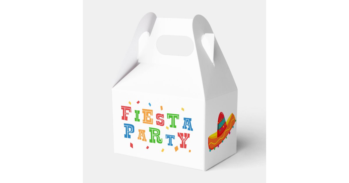 Mexican Fiesta Favor Box | Zazzle