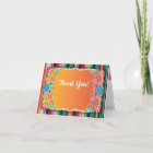 Gold Art Mexican Fiesta thank you note cards | Zazzle.com