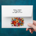 Mexican Fiesta Floral Wedding Envelope | Zazzle