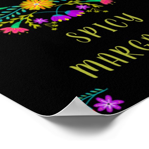 Mexican Fiesta Flower Signature Cocktail Bar Sign | Zazzle