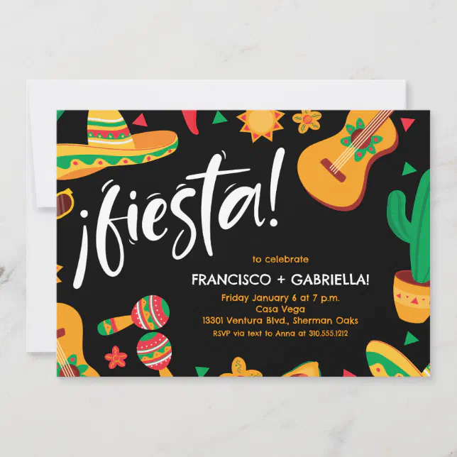 Mexican Fiesta Rehearsal Dinner Invitation | Zazzle