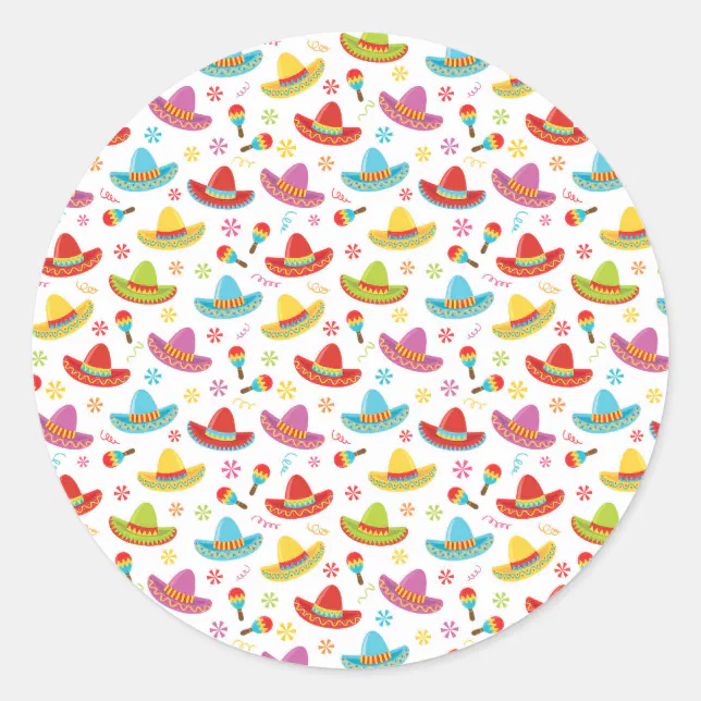 Mexican Fiesta Sticker | Zazzle