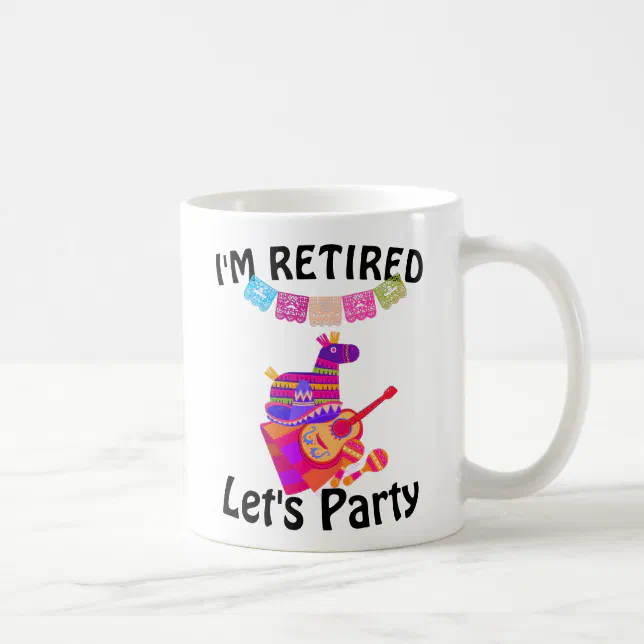Mexican Fiesta Style Retirement Party Pinata Coffee Mug | Zazzle