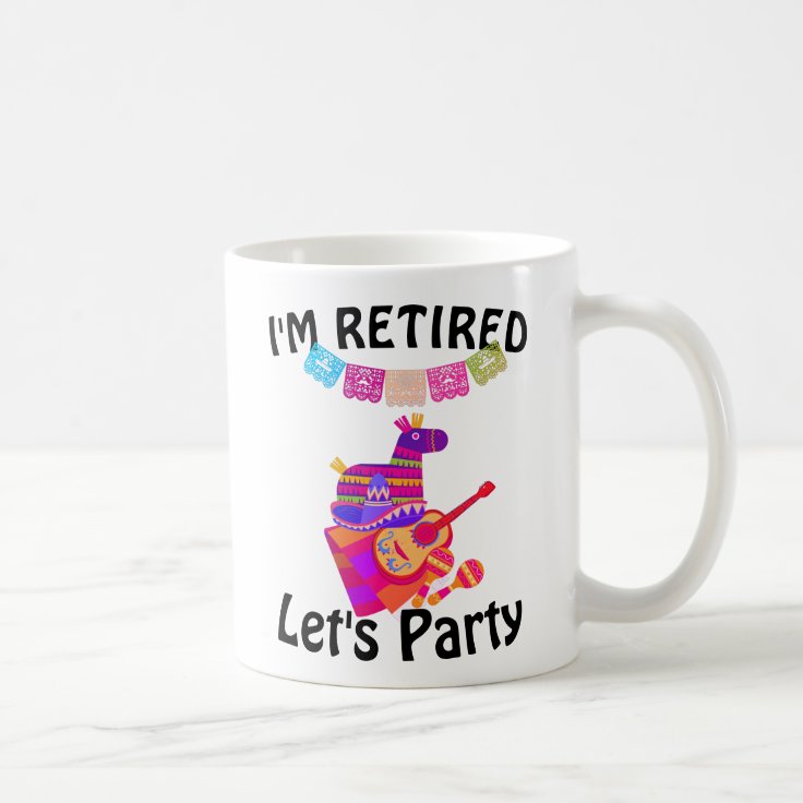 Mexican Fiesta Style Retirement Party Pinata Coffee Mug | Zazzle