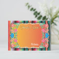 Mexican Fiesta Thank you note card | Zazzle