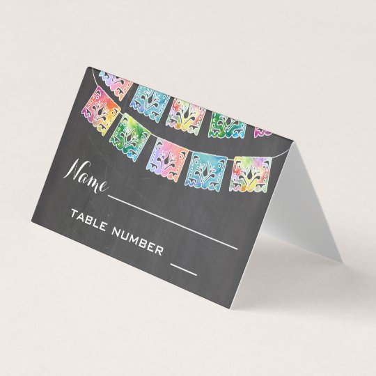Mexican Fiesta watercolor cactus table cards | Zazzle.com