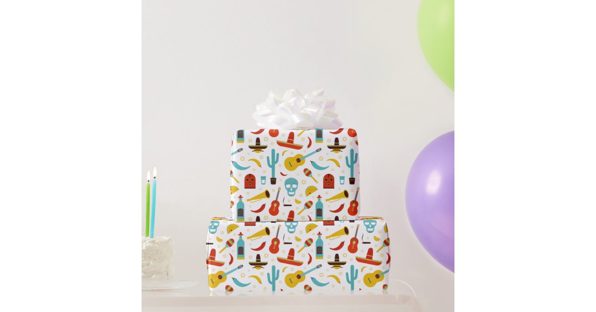 Mexican Fiesta Wrapping Paper | Zazzle