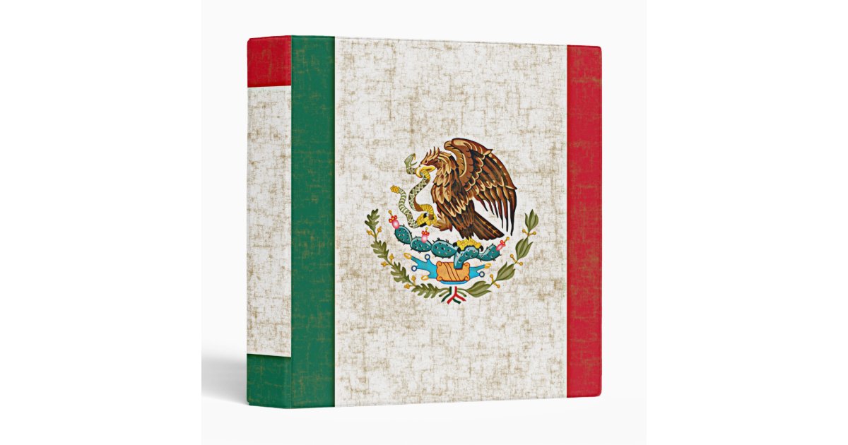 MEXICAN FLAG 1" Ring Binder | Zazzle