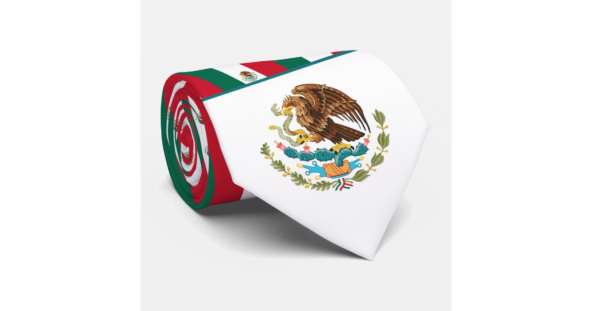 Mexican Flag & Coat of Arms, Flag of Mexico Neck Tie | Zazzle