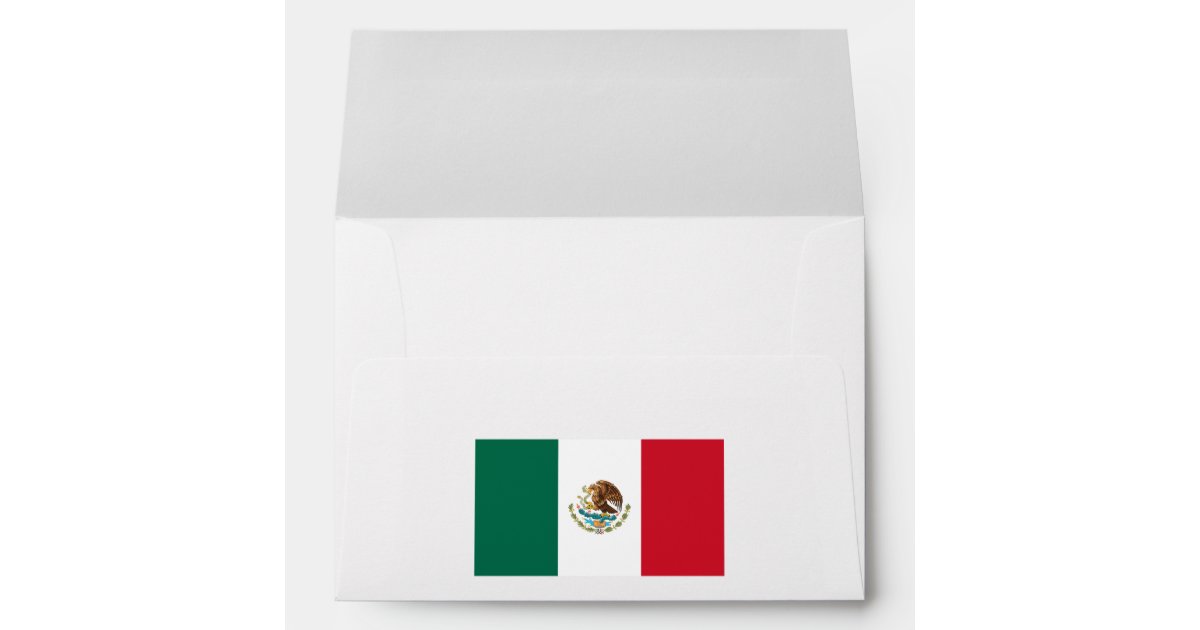 Mexican Flag - Flag of Mexico Envelope | Zazzle