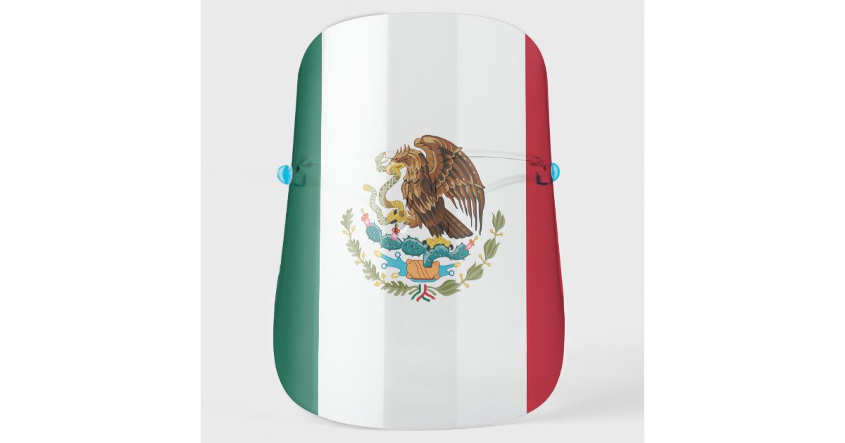 Mexican Flag - Flag of Mexico Face Shield | Zazzle