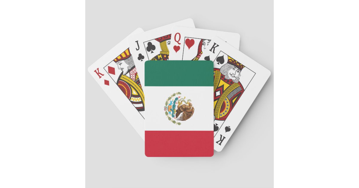 Mexican Flag - Flag of Mexico Poker Cards | Zazzle
