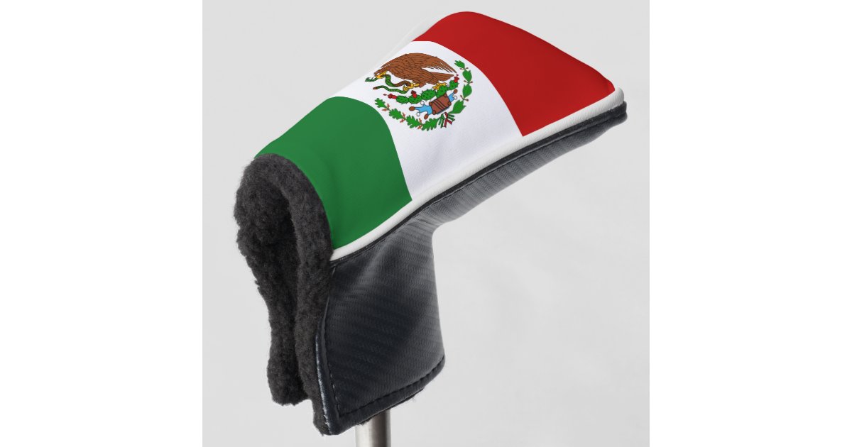 Mexican flag golf head cover | Zazzle