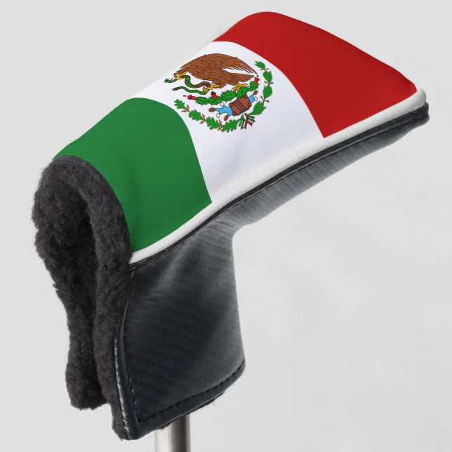 Mexican flag golf head cover | Zazzle
