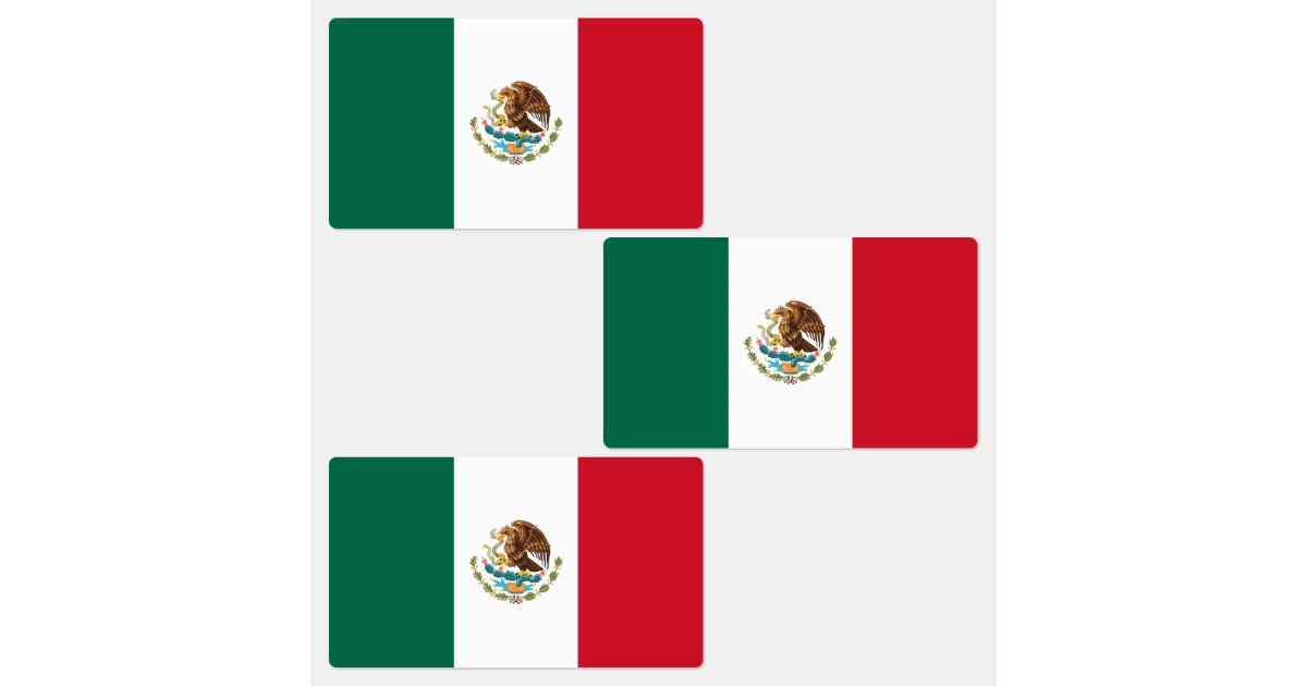 Mexican Flag Labels | Zazzle