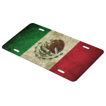 Mexican Flag License Plate | Zazzle