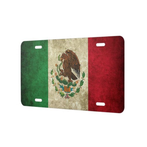 Mexican Flag License Plate | Zazzle