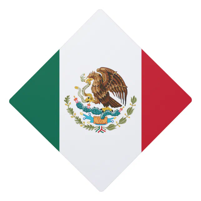 Mexican Flag & Mexico Graduate Uni / College Graduation Cap Topper | Zazzle
