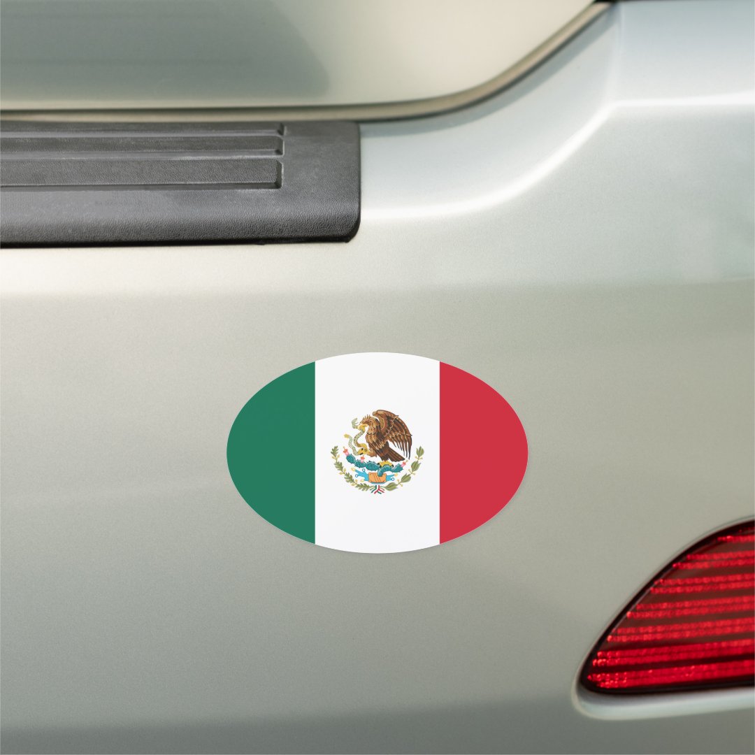 Mexican flag of Mexico custom bumper decal | Zazzle