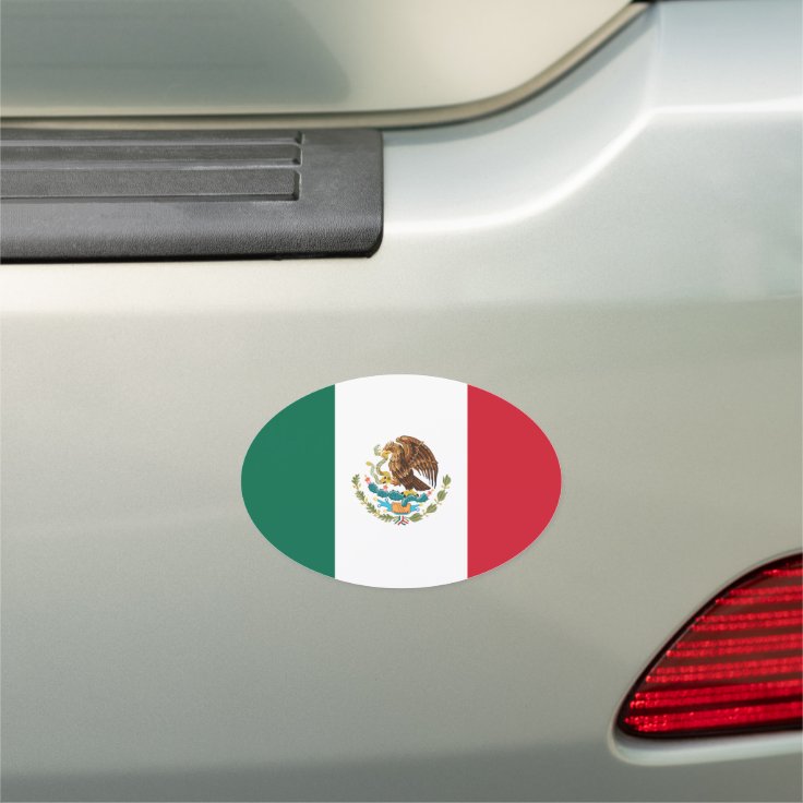 Mexican flag of Mexico custom bumper decal | Zazzle