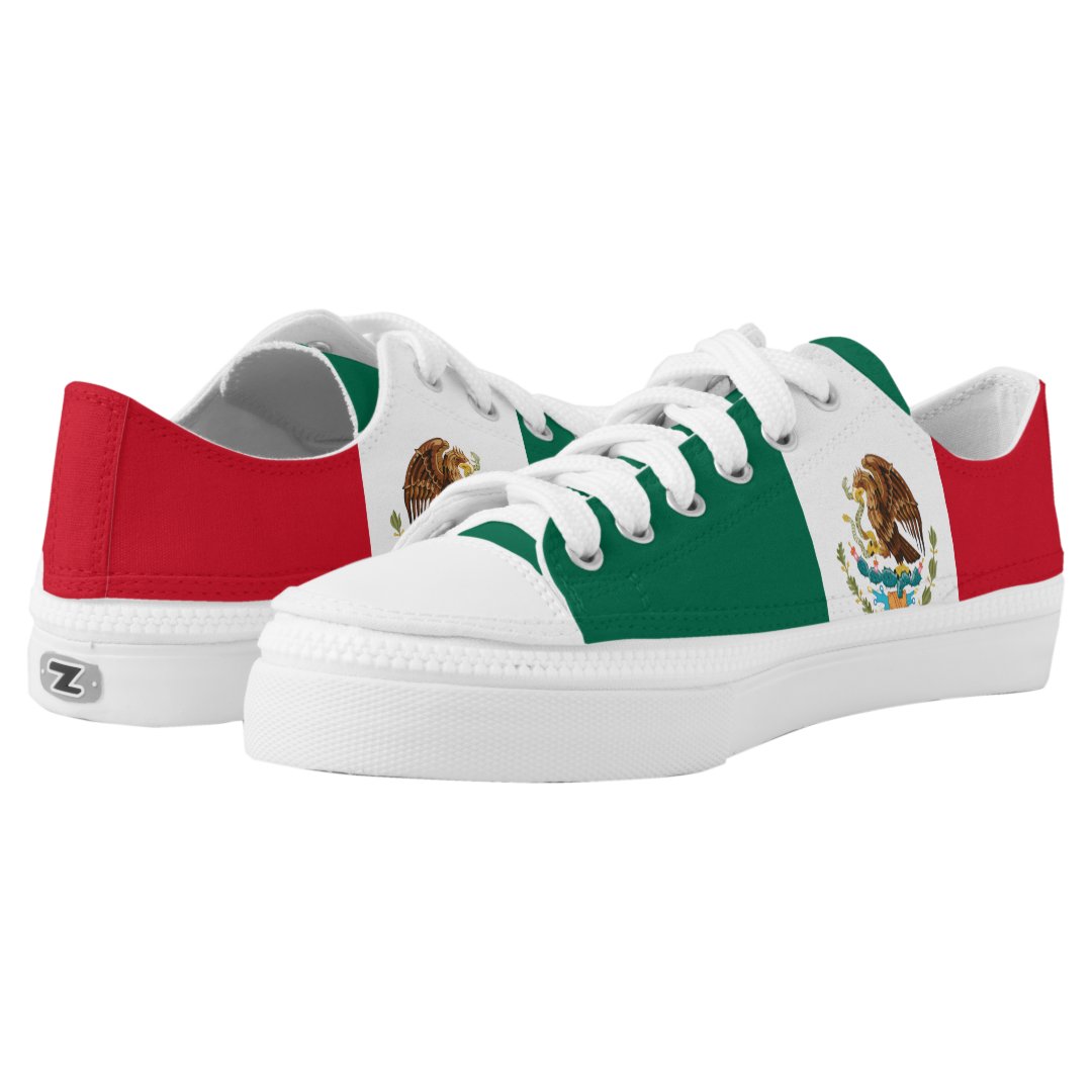 Mexican flag shoes | Zazzle