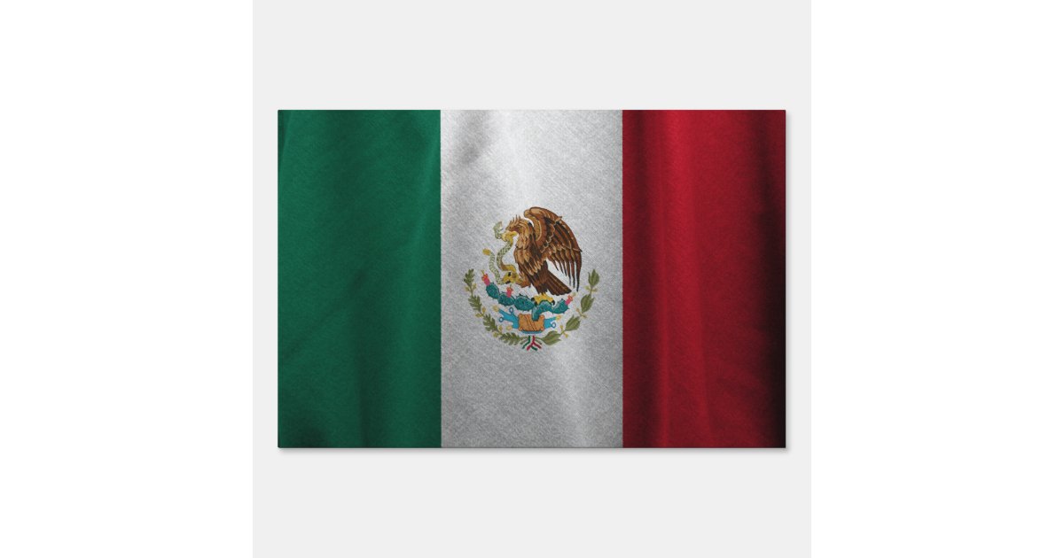Mexican Flag Sign | Zazzle