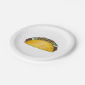 Mexican Food Hard Shell Taco Tacos Print Plates | Zazzle