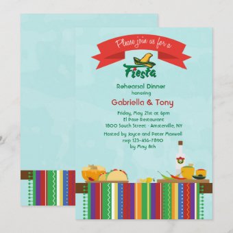 Mexican Food Invitation | Zazzle