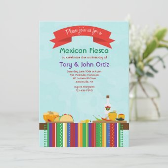 Mexican Food Invitation | Zazzle