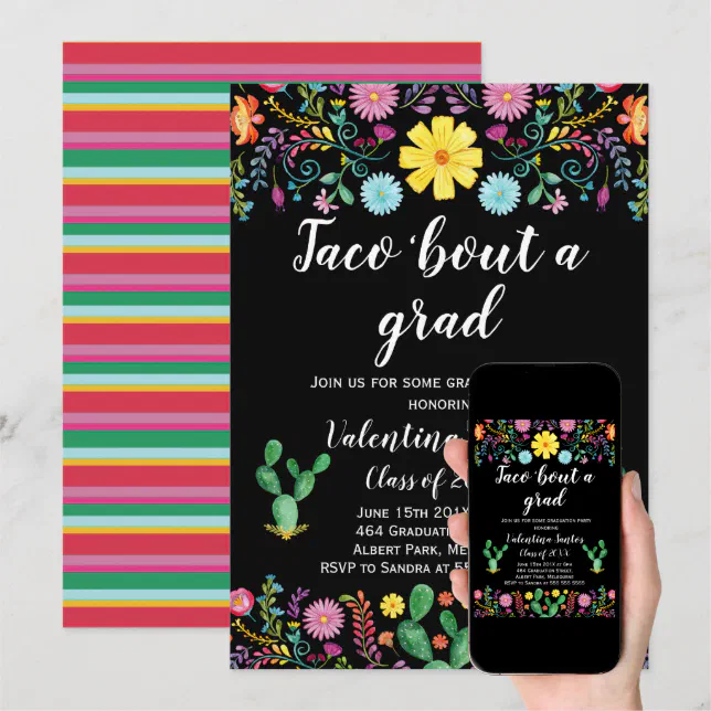 Mexican Grad or Graduation Party Invitation | Zazzle