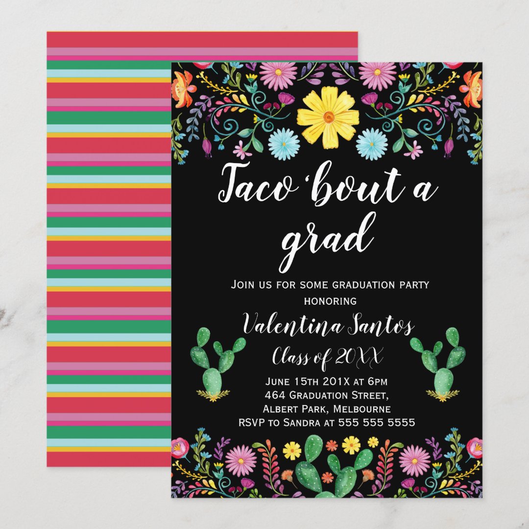 Mexican Grad or Graduation Party Invitation | Zazzle