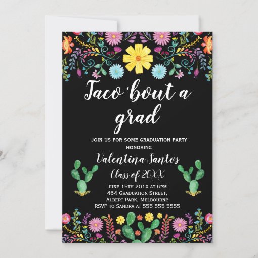 Mexican Grad or Graduation Party Invitation | Zazzle