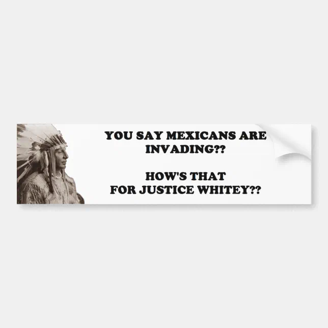 Mexican Invasion Bumper Sticker | Zazzle