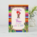 Mexican Muchachito Cactus Birthday Invitation | Zazzle