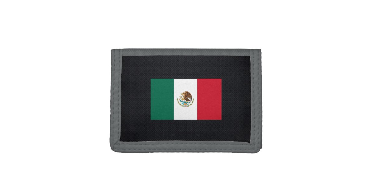 Mexican National flag of Mexico-01.png Trifold Wallet | Zazzle