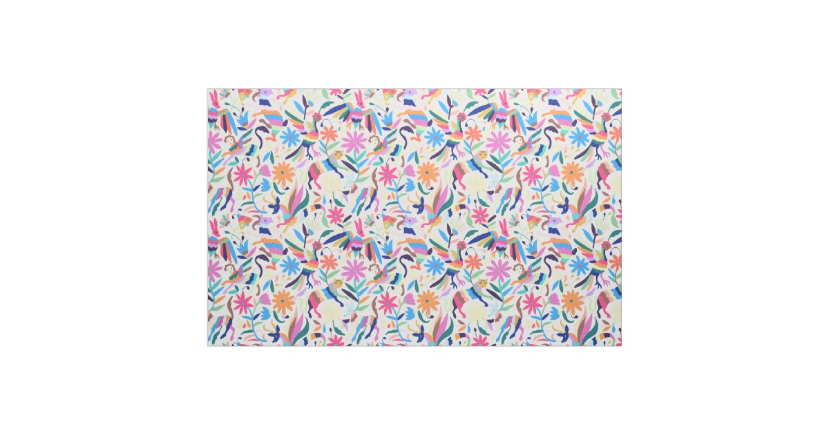Mexican Otomi-Inspired Fabric | Zazzle