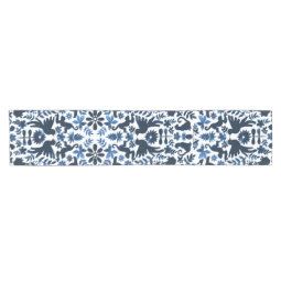 Mexican Otomi Themed Table Runner - Navy | Zazzle